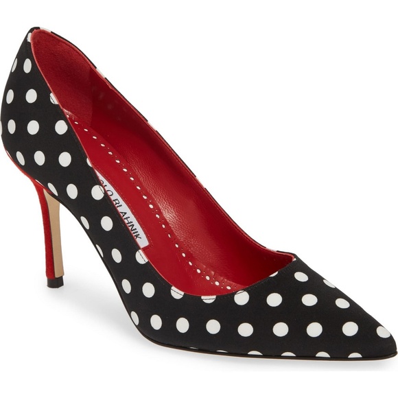 Manolo Blahnik Shoes New Manolo Blahnik Bb Polka Dot Pump Poshmark